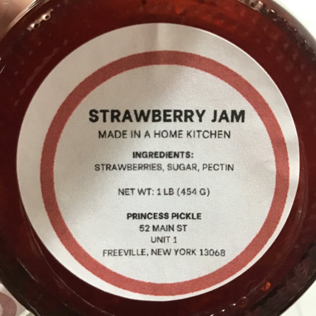 Princess Pickle Locally Grown & Made 1/2 Pint Strawberry Jam – Mimi's ...