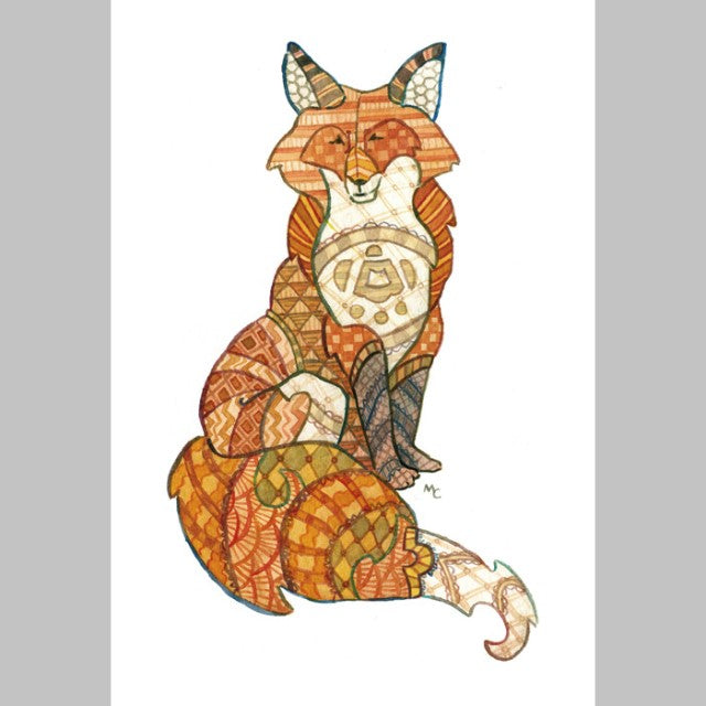 Marika Chew "Red Fox" Greeting Card – Mimi's Attic Ithaca
